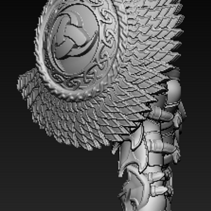 3D Printable Kiar the Valkyrie by Christopher