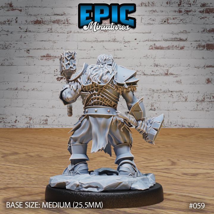 3D Printable Royal Dwarf / Dwarfen Warrior / Halfling Mountain Guard ...