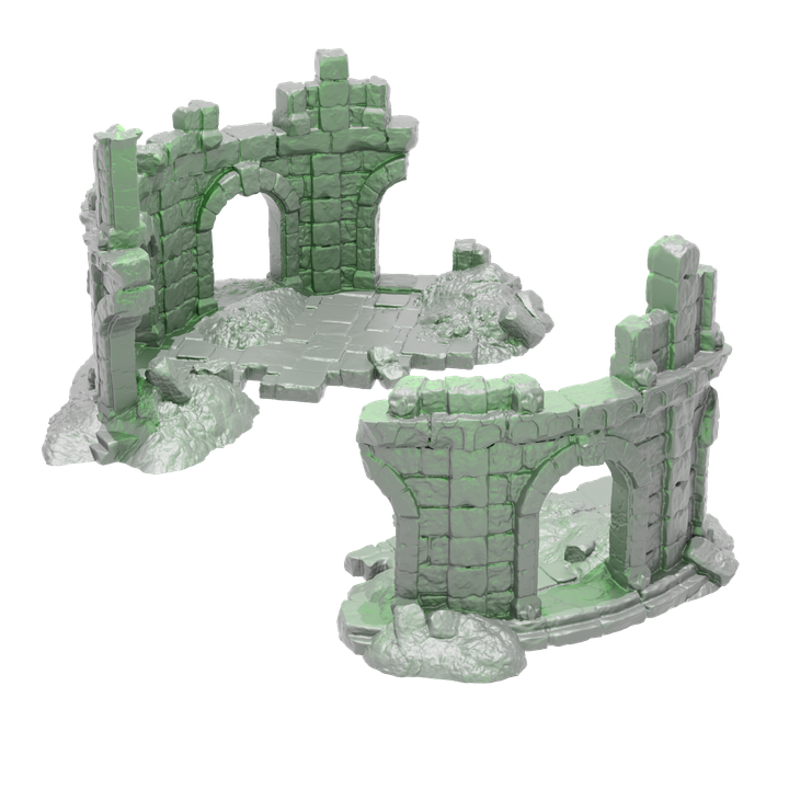 3D Printable Ruins of the Wildlands by Conquest Creations