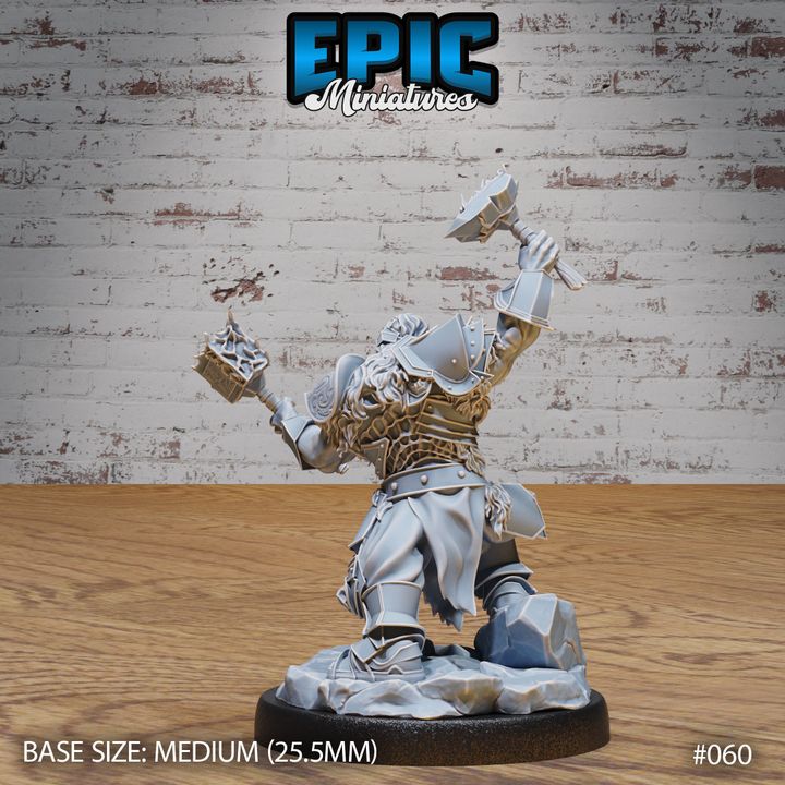 3D Printable Royal Dwarf Set / Dwarfen Warrior / Halfling Mountain ...