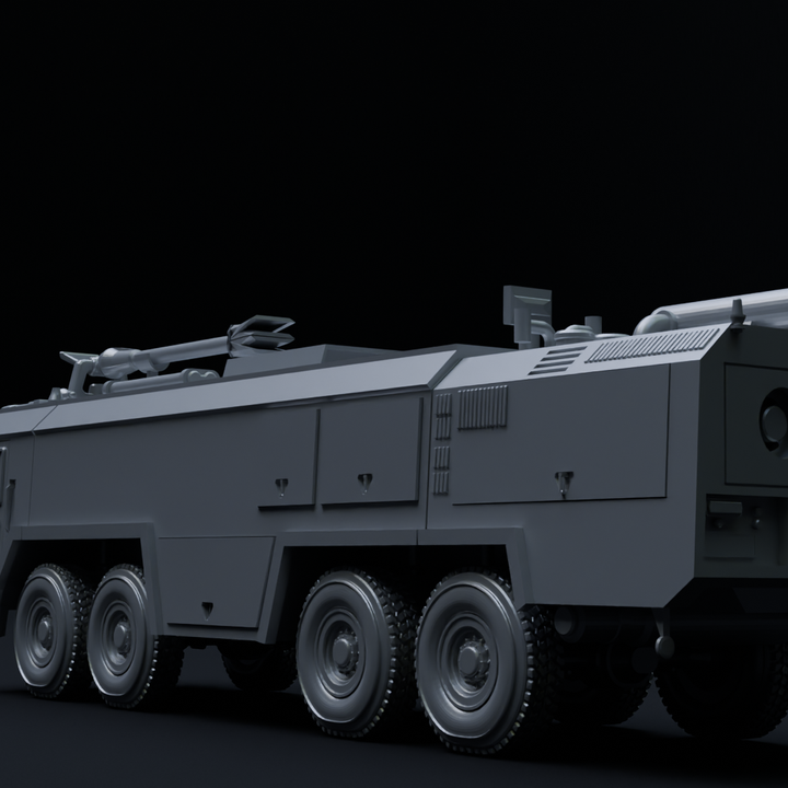 3D Printable Bundeswehr Faun FlKFz Firefighting Vehicle by The Military ...