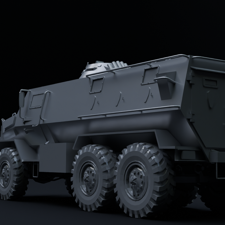 3D Printable Russian Ural Chekan MRAP PMC Wagner with Interiors by The ...