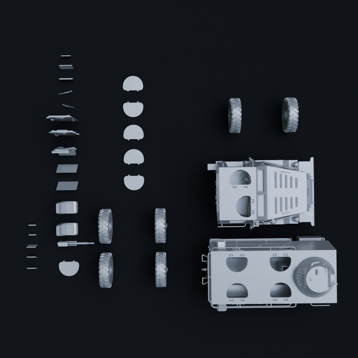 3D Printable Russian Ural Chekan MRAP PMC Wagner with Interiors by The ...