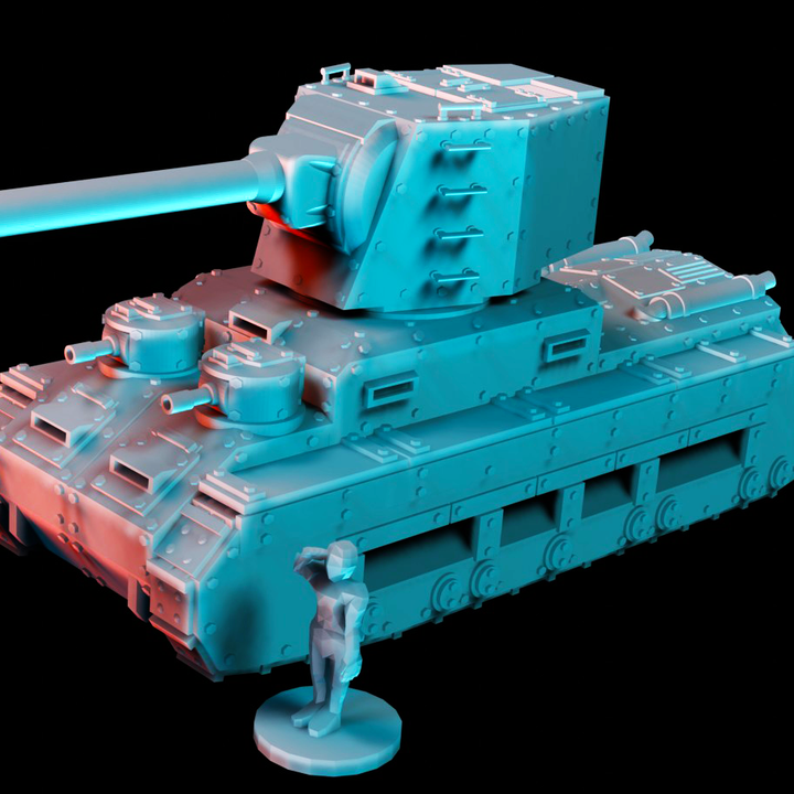 3D Printable Bombardier Siege Tank by Culverin Models