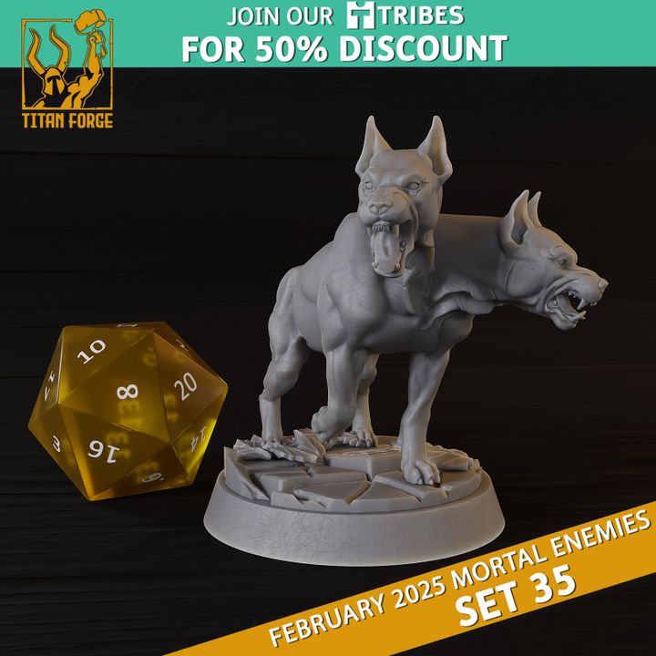 3D Printable Death Dogs - Monsters DnD 5e - Mortal Enemies Set 35 by ...