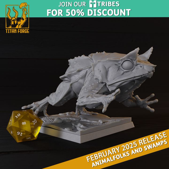 3D Printable Big Frogs - Animalfolks and Swamps - Titan Forge ...