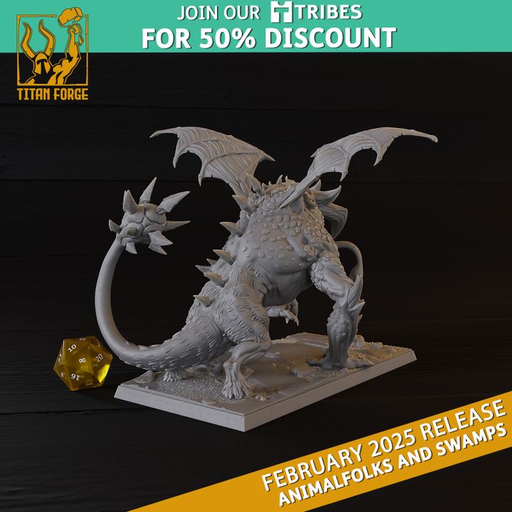3D Printable Giant Beast - Animalfolks and Swamps - Titan Forge ...