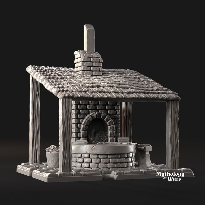 3D Printable Viking Forge | Scenery | Mythology at Wars by Davale Games