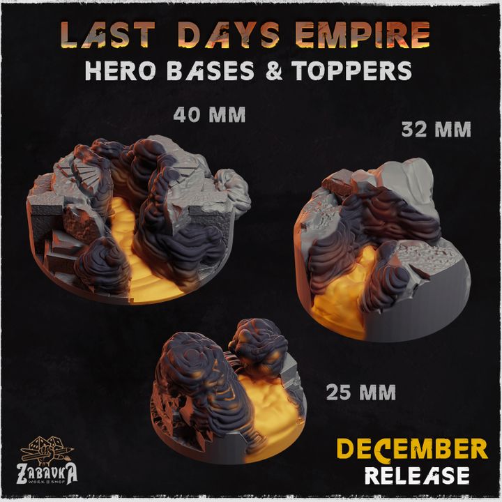 3D Printable Hero Bases & Toppers - Last Days Empire by Zabavka Workshop