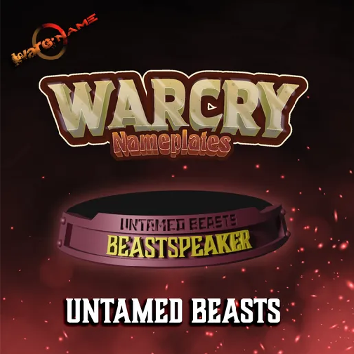 3D Printable Skirmish Fantasy Untamed Beasts Warband Nameplates by Warg ...