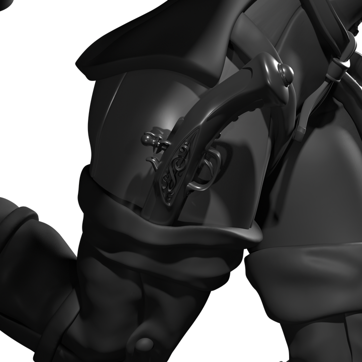 3D Printable Tiefling Bard Sethe 3 Poses by DartArt3D