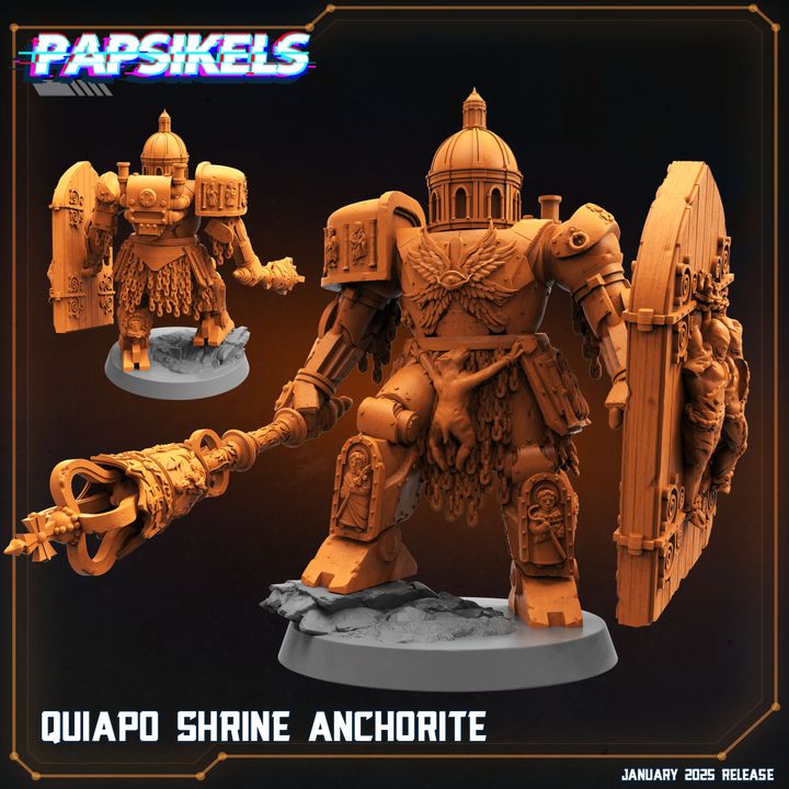 3D Printable QUIAPO SHRINE ANCHORITE by PAPSIKELS MINIATURES