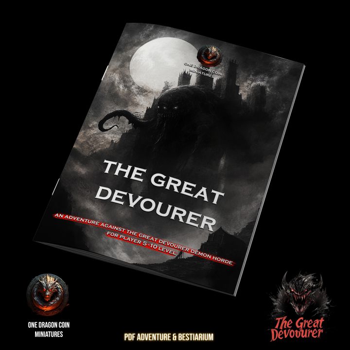 3D Printable The great Devourer - PDF by One Dragon Coin Miniatures