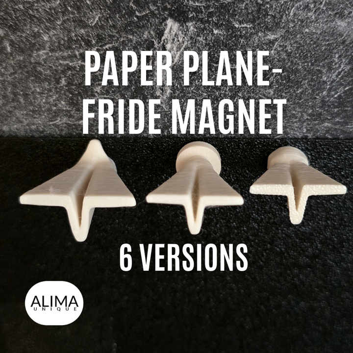 3D Printable Paper Plane - Fridge Magnet - 6 Versions by ALIMA UNIQUE ...