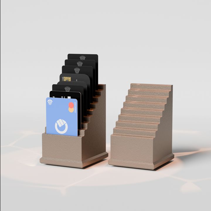 3D Printable Card Tower by Studio Tridimen