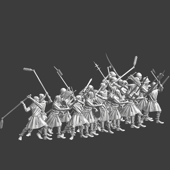 3D Printable Medieval Peasant Levy - Tribe Set February 25 by Northern ...
