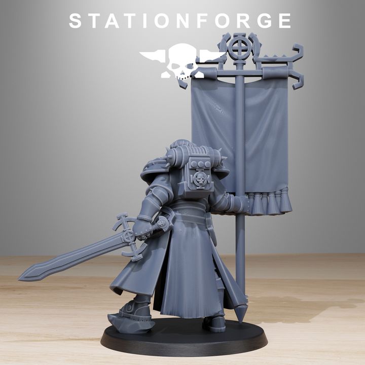 3D Printable Vodalites Flag Bearer by Station Forge