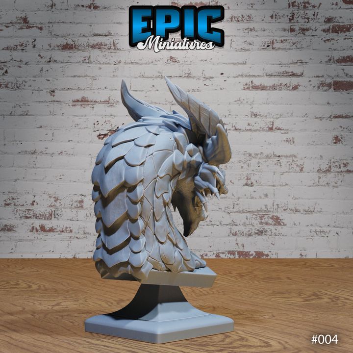 3D Printable Copper Dragon Bust / Drake Decoration / Collectible ...