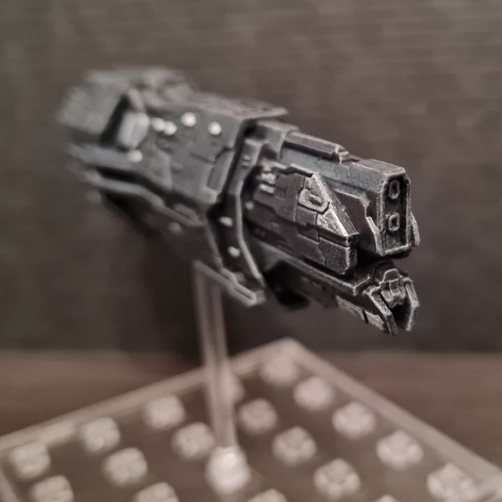 3D Printable Halo Fleet Battles Valiant class super heavy cruiser by ...