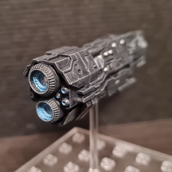 3D Printable Halo Fleet Battles Valiant class super heavy cruiser by ...