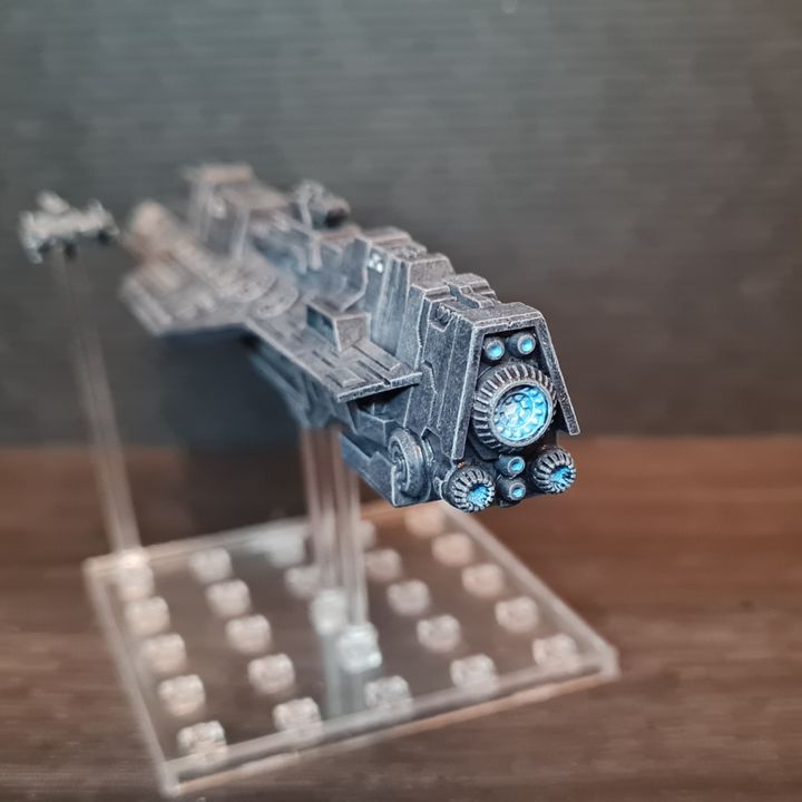 3D Printable Halo Fleet Battles Epoch class Carrier by Lee McColl