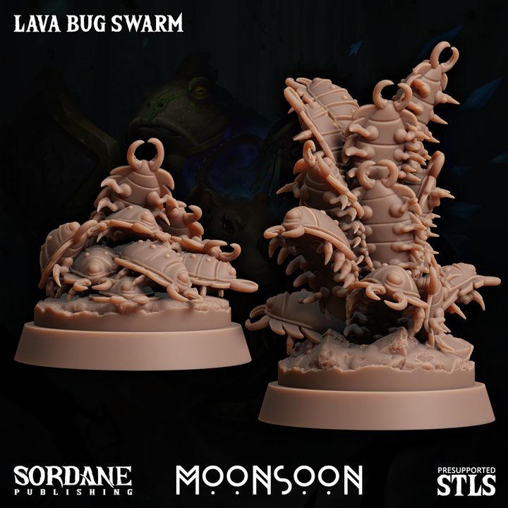 3D Printable Moonsoon - Lava Bug Swarm by Sordane Publishing