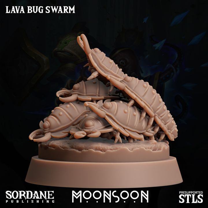 3D Printable Moonsoon - Lava Bug Swarm by Sordane Publishing