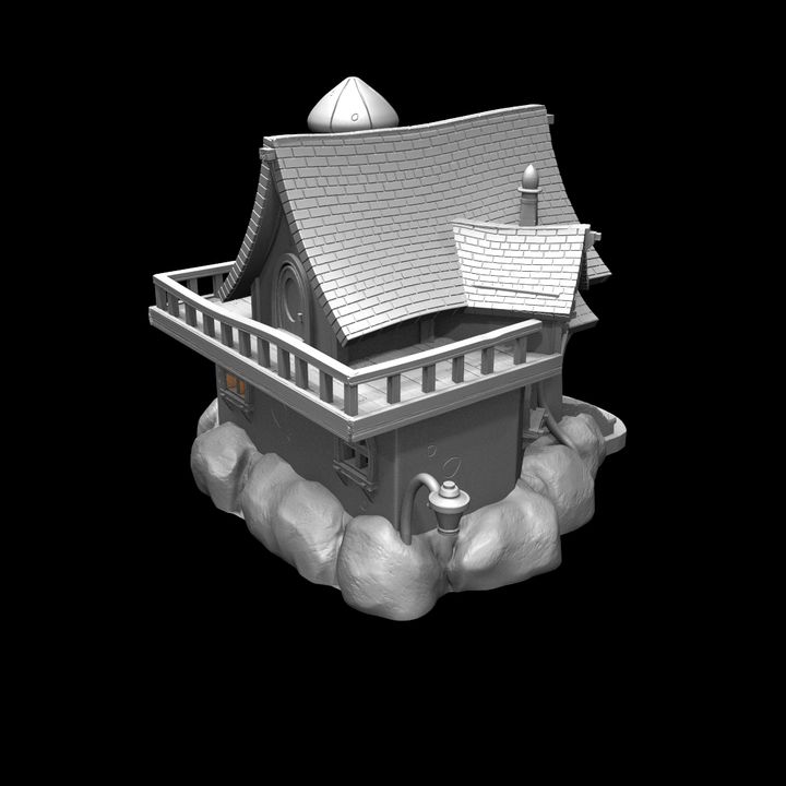3D Printable IDP04S05 Windfall House :: Iridium Places 4 :: Black ...