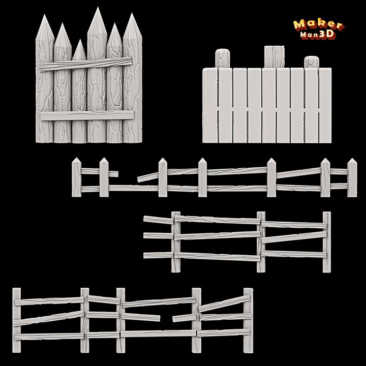 3D Printable Fence by MakerMan3D