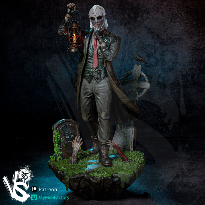 3D Printable Gary The Zombie Groundskeeper by VS3D