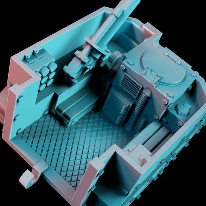 3D Printable Thumper Mortar Carrier by Culverin Models