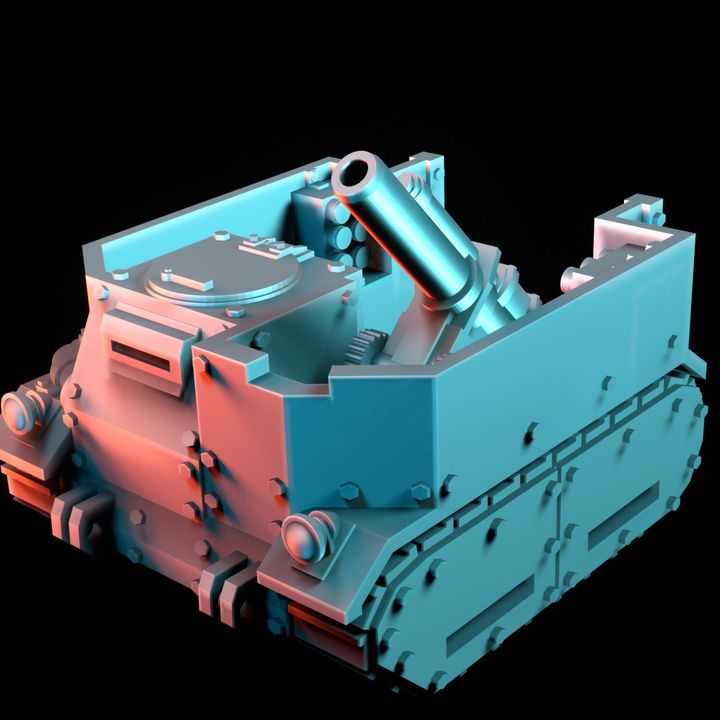 3D Printable Thumper Mortar Carrier by Culverin Models