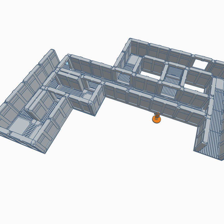 3D Printable Claustrophobic Combat Corridor Tile Set by Culverin Models
