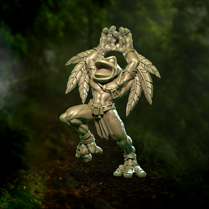 3D Printable Frogman Catcher 1 by Punga Miniatures