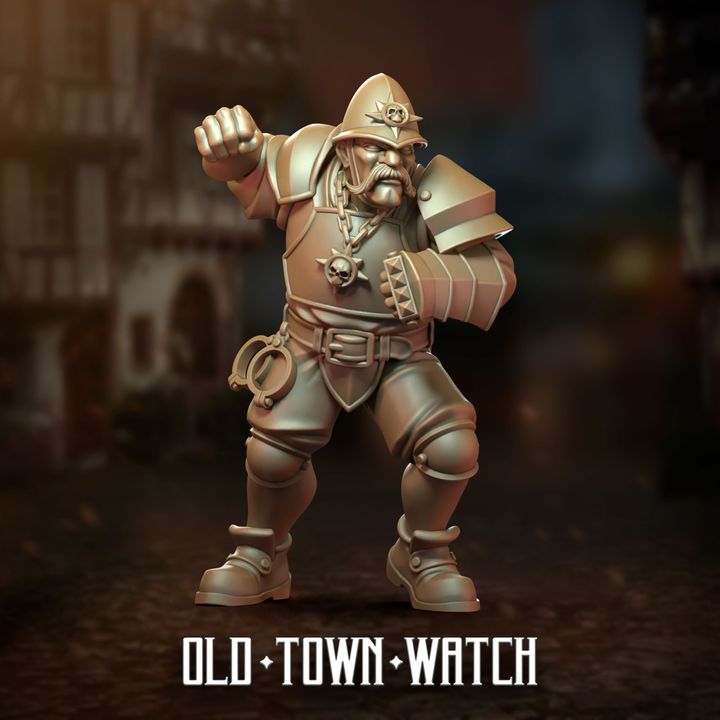 3D Printable Police Bodyguard 2 by Punga Miniatures