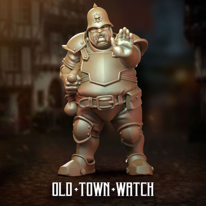 3D Printable Police Bodyguard 4 by Punga Miniatures