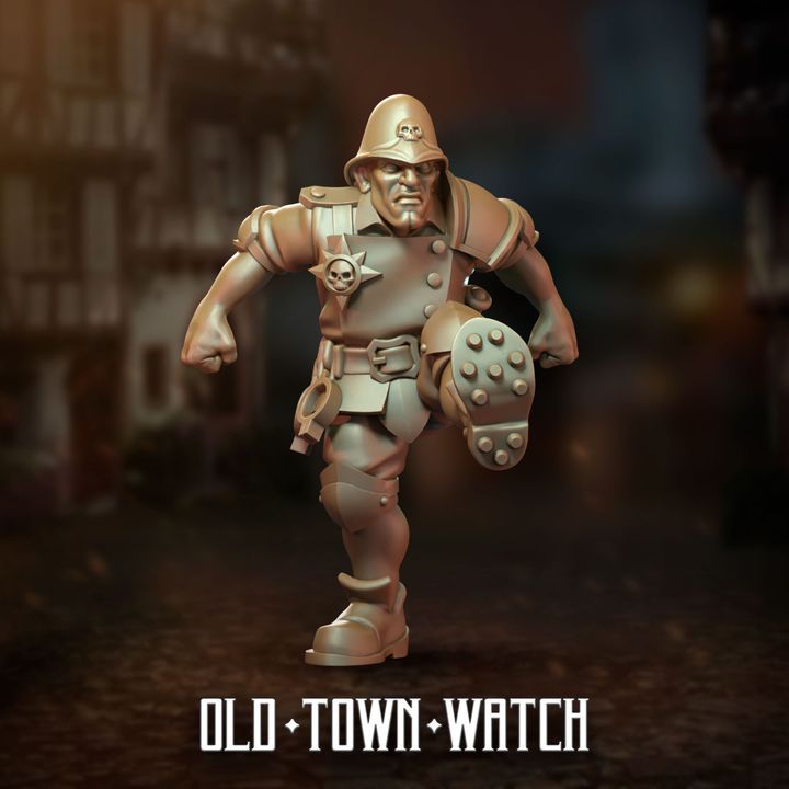 3D Printable Police Lineman 4 by Punga Miniatures