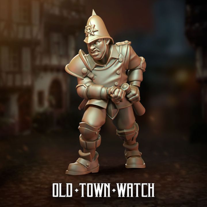 3D Printable Police Lineman 5 by Punga Miniatures