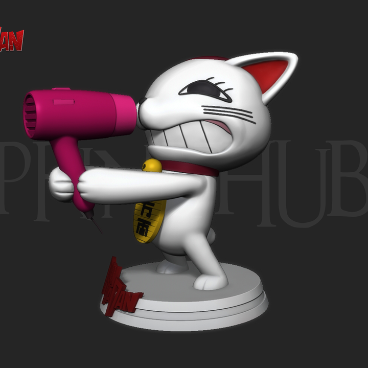 3D Printable Cat Turbo Granny Fan art by Printhub