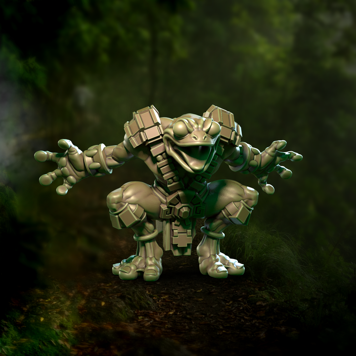 3D Printable Frogman Line 5 by Punga Miniatures