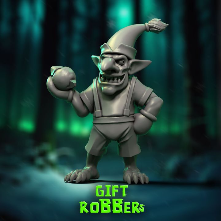 3D Printable Gift Robber Thrower 2 by Punga Miniatures