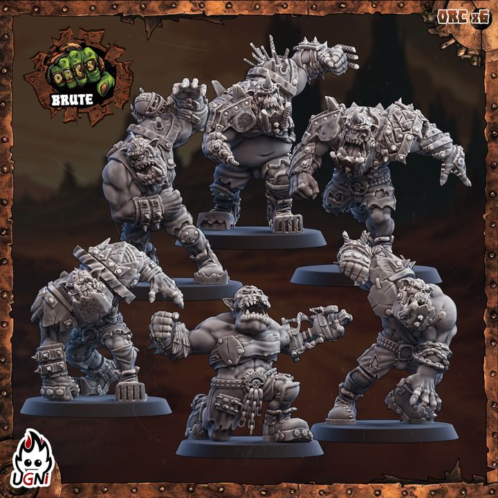 3D Printable Brute Orcs (Mad Max) - Orcs - UGNI - Fantasy Football by ...
