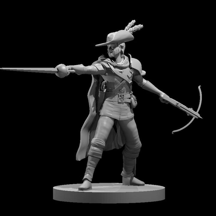 3D Printable City Watch Captain by Miguel Zavala