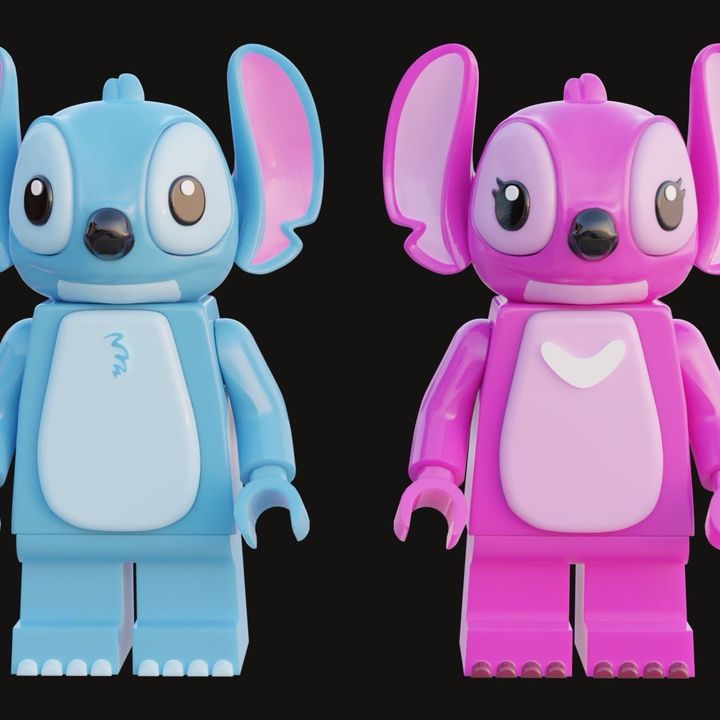 3D Printable Adorable Alien Brick by Walter's World 3D