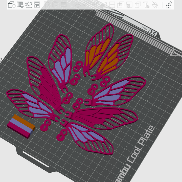 3D Printable Aurora Winged Moth (stl/3mf files) by Hansan.A