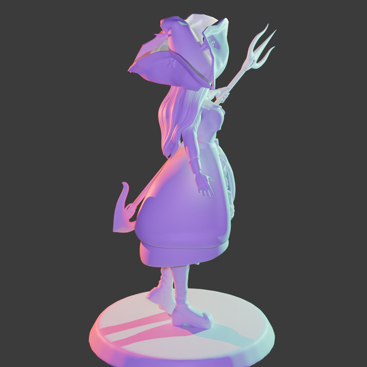 3D Printable Wizzrat (Wizard/Pirate) mini. 40mm. by Shirei