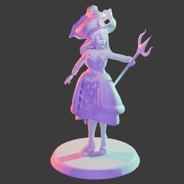 3D Printable Wizzrat (Wizard/Pirate) mini. 40mm. by Shirei