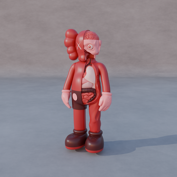 3D Printable Flayed KAWS by Studio Tridimen
