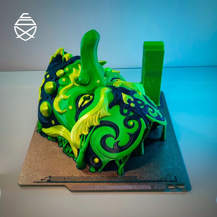 3D Printable Tengu Mask by PipeCox