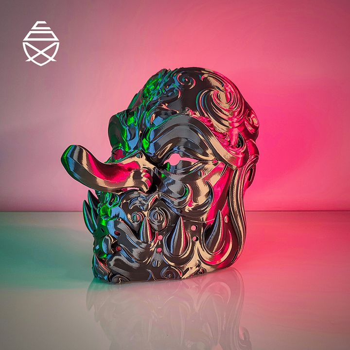 3D Printable Tengu Mask by PipeCox
